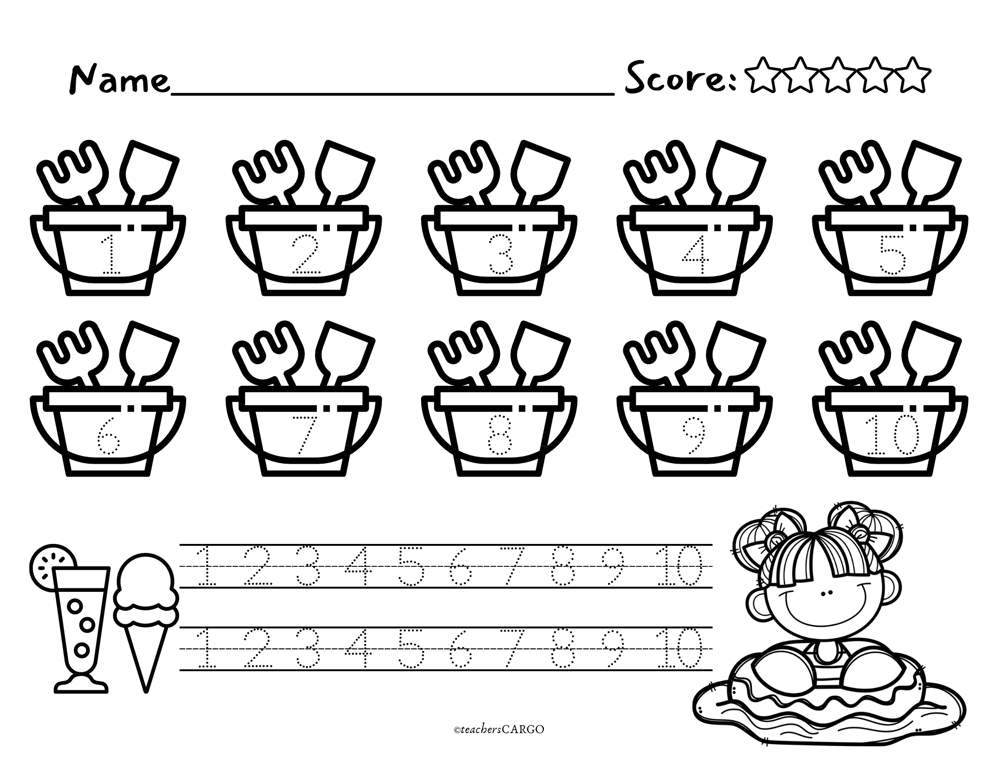 Tracing numbers 1-10 | Made By Teachers