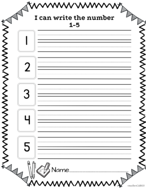 Tracing numbers 1-50 Printable Worksheet |Trace and Write numbers 1-50 ...