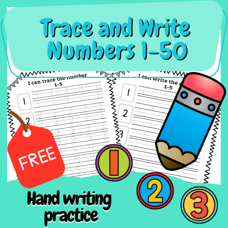 Tracing Numbers 1-5 | Trace and Write Numbers 1-5 - Made By Teachers