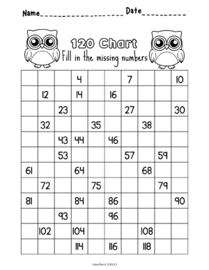 Missing numbers to 120| Counting to 120 worksheets |50s, 100s, 120 ...