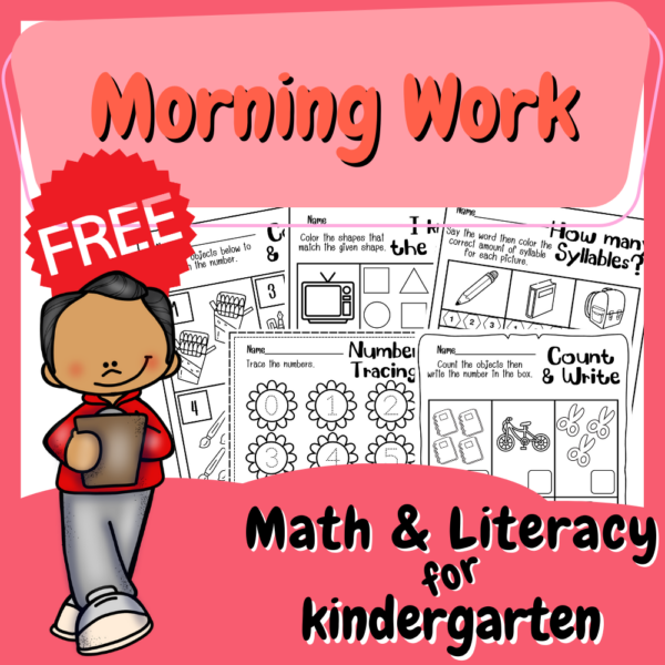 Kindergarten Morning Work | Made By Teachers