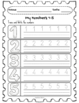 Tracing Numbers 1-5 | Trace and Write Numbers 1-5 | Made By Teachers