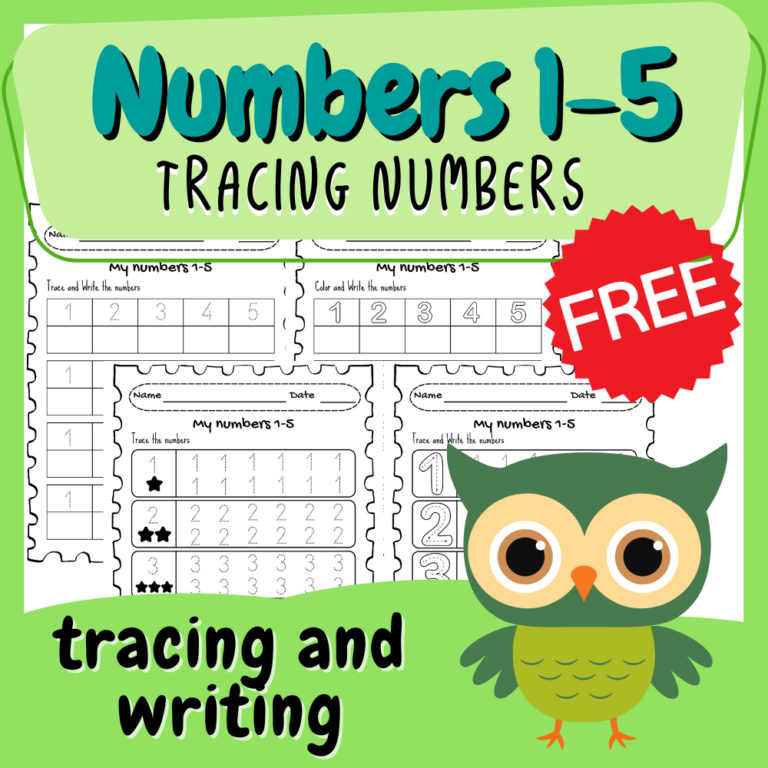 Tracing Numbers 1-5 | Trace and Write Numbers 1-5 | Made By Teachers