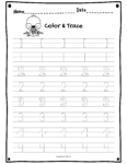 Tracing Numbers 1-20 |Writing Numbers 1-20 Worksheets|Fill in the ...
