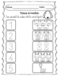 Tracing numbers 1-5 | Number tracing Worksheets | Numbers 1-5 - Made By ...