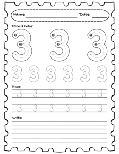 Tracing numbers 1-5 | Number tracing Worksheets | Numbers 1-5 | Made By ...