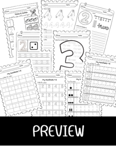 Tracing numbers 1-5 | Number tracing Worksheets | Numbers 1-5 | Made By ...