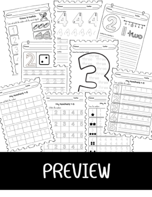 Tracing numbers 1-5 | Number tracing Worksheets | Numbers 1-5 | Made By ...