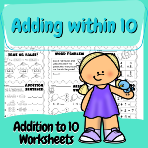 Addition within 10 | Simple Addition Worksheet | Made By Teachers