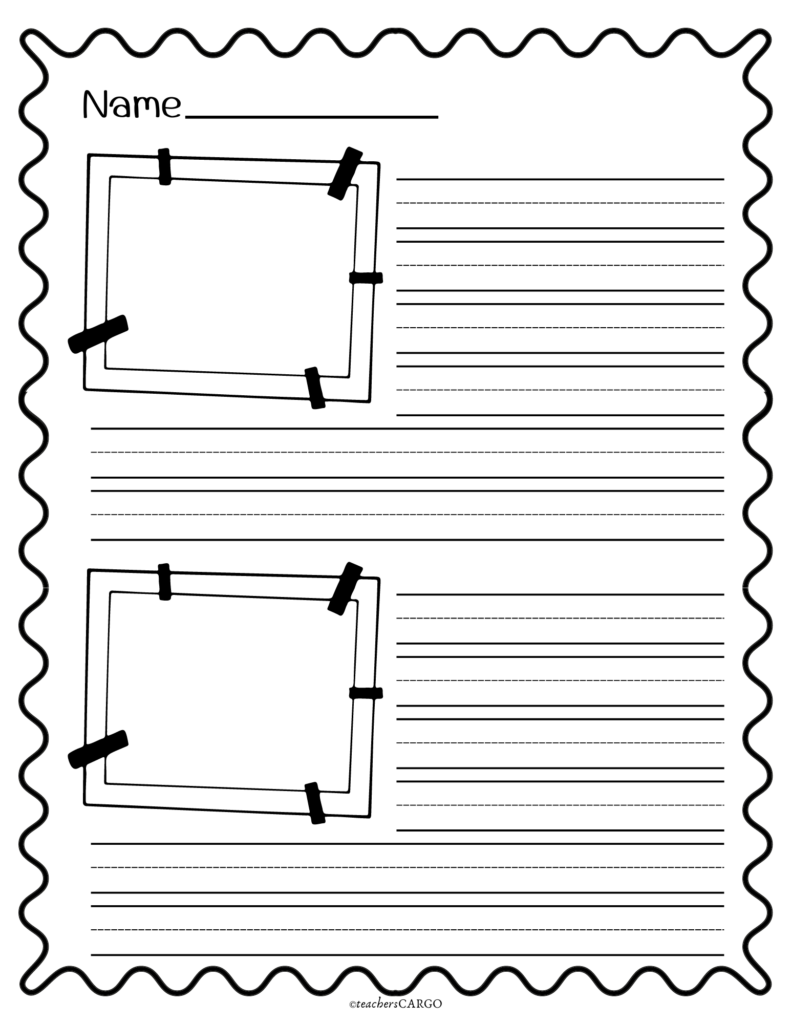 Primary Writing Paper with Picture Box | Lined Writing Paper | Made By ...