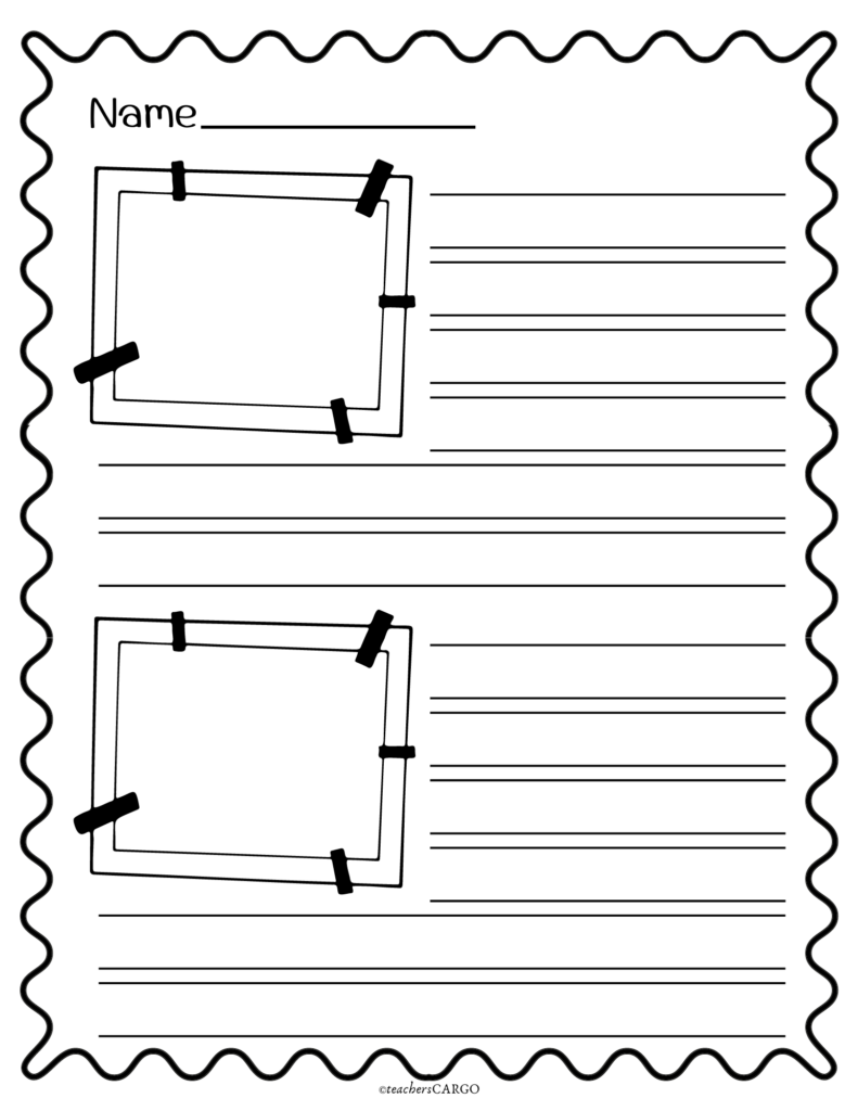 Primary Writing Paper with Picture Box | Lined Writing Paper | Made By ...