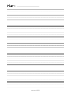 Primary Writing Paper with Picture Box | Lined Writing Paper | Made By ...