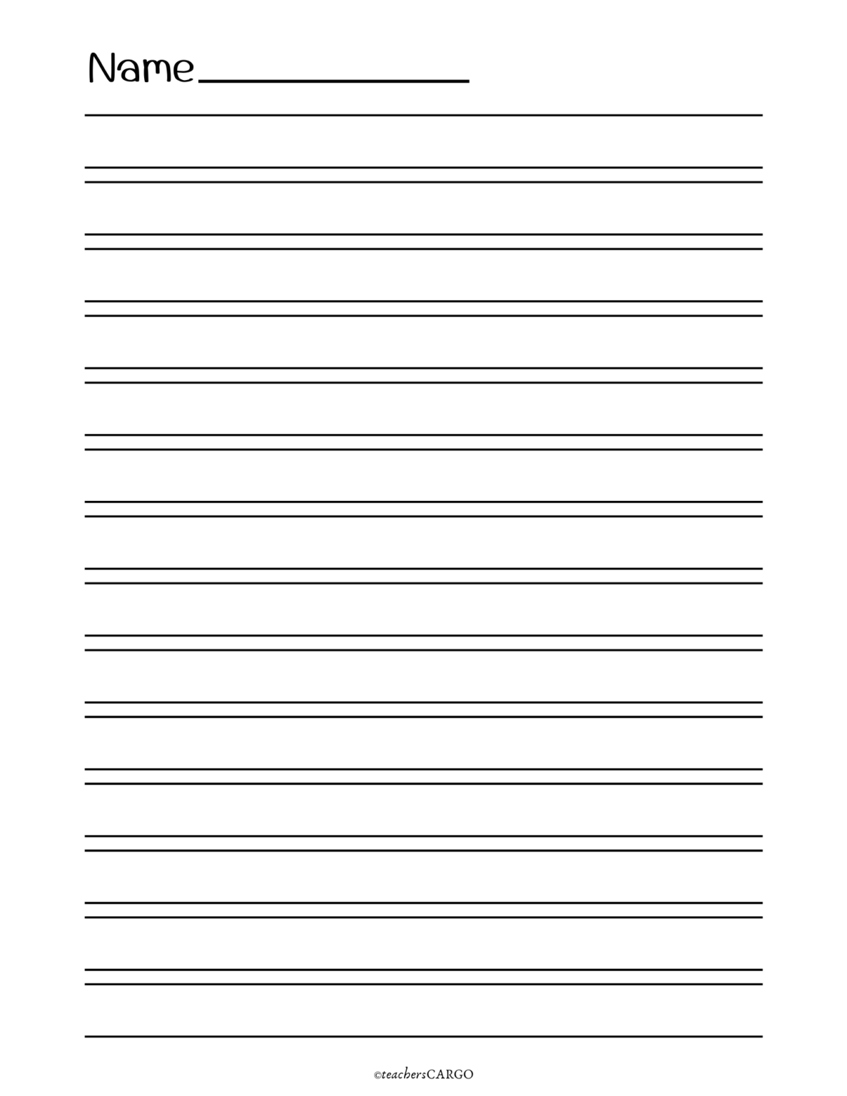 Primary Writing Paper with Picture Box | Lined Writing Paper | Made By ...