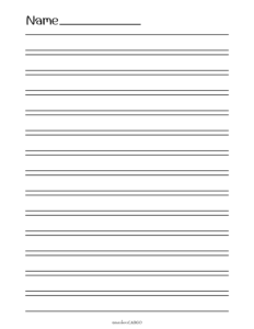 Primary Writing Paper with Picture Box | Lined Writing Paper | Made By ...