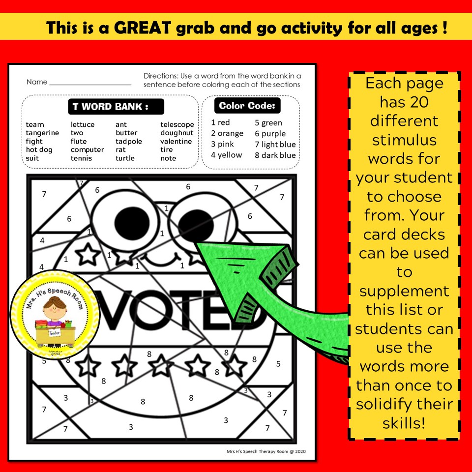 Election Day Color by Code Grab and Go Activity | Made By Teachers