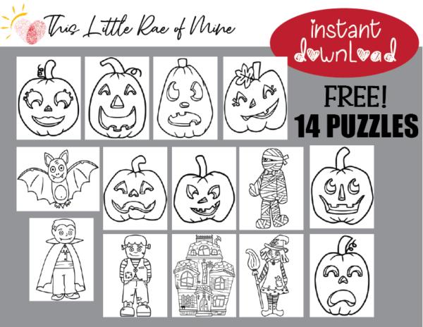 Halloween - free - coloring page - kids craft - printable - Made By ...