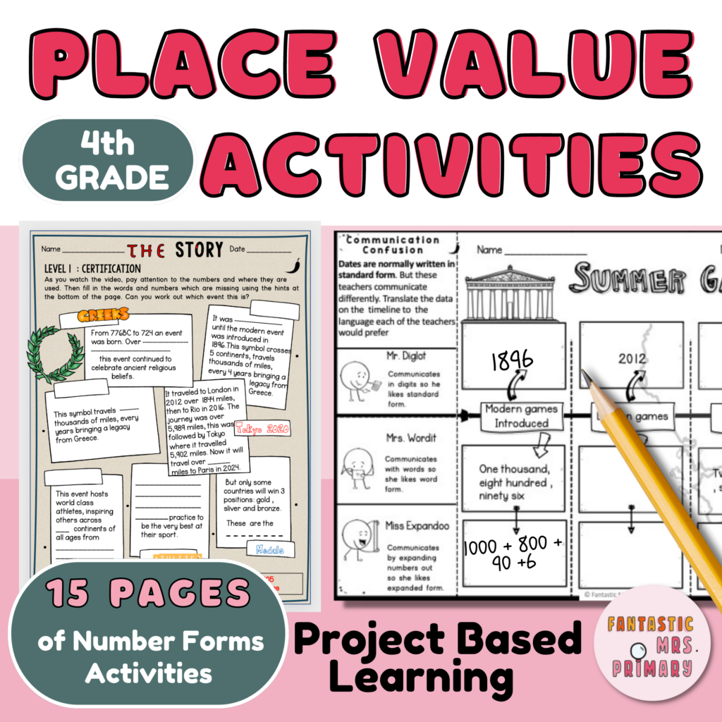 Standard Expanded Word Form & Comparing Activity Project Based Learning ...