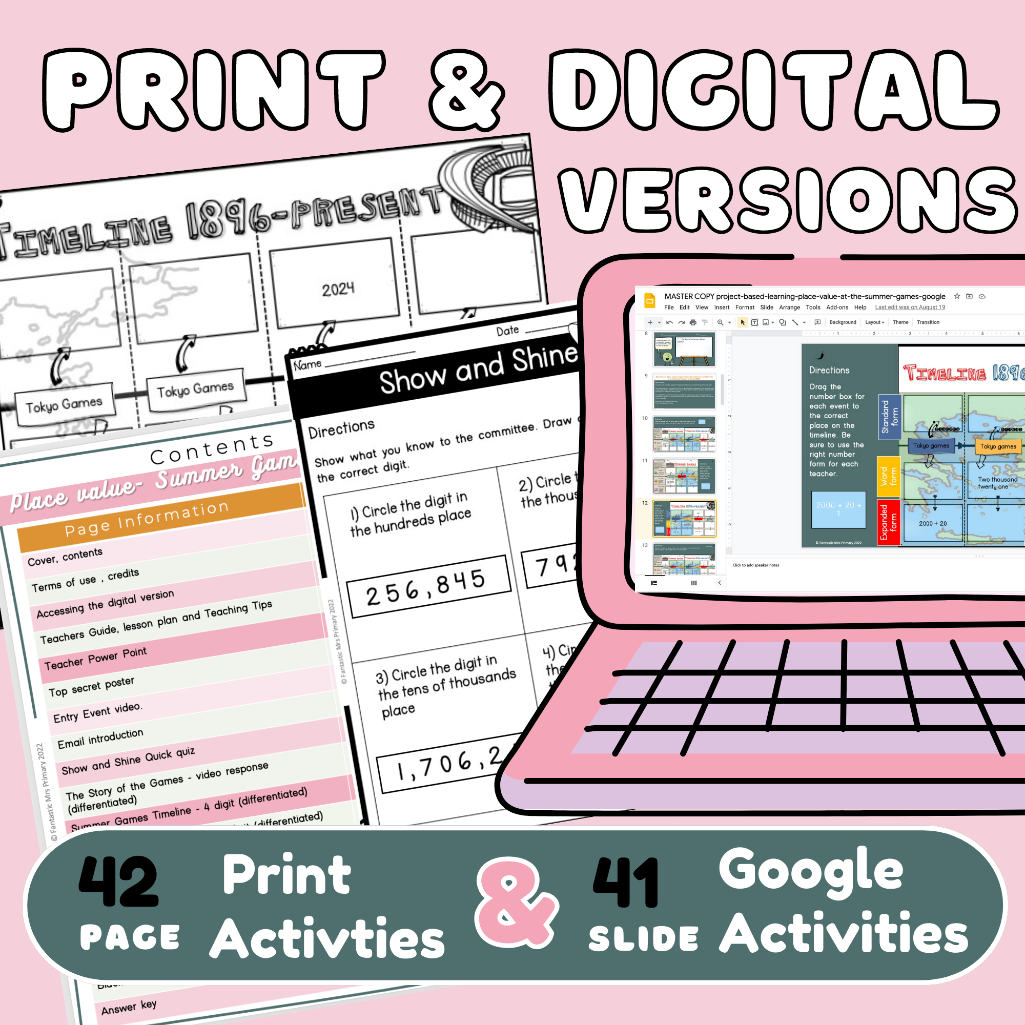 Standard Expanded Word Form & Comparing Activity Project Based Learning ...