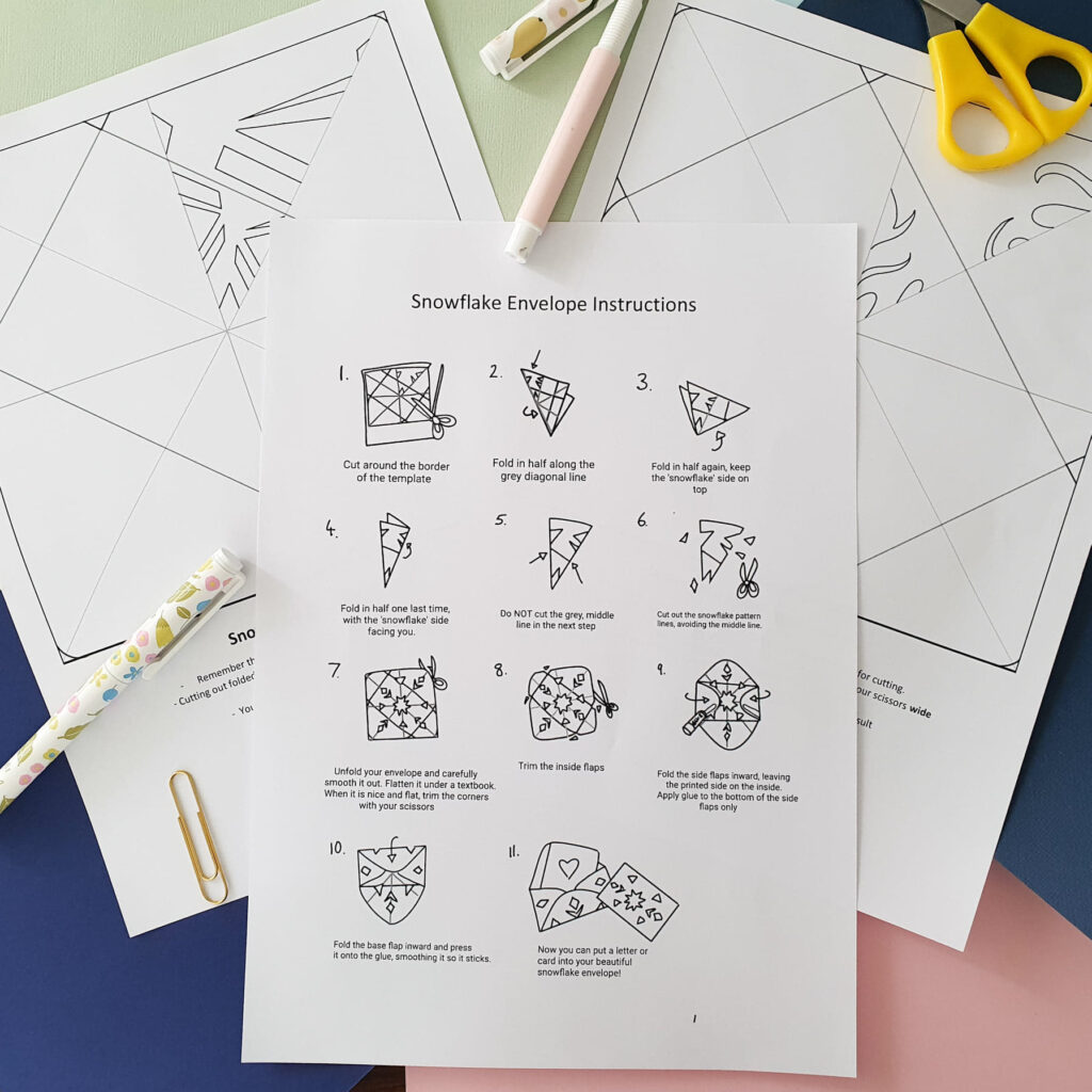 Christmas Card - Snowflake Envelopes | Made By Teachers