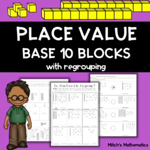 FREEBIE Place Value Adding w/ Regrouping 2 Digits Tens and Ones Base ...