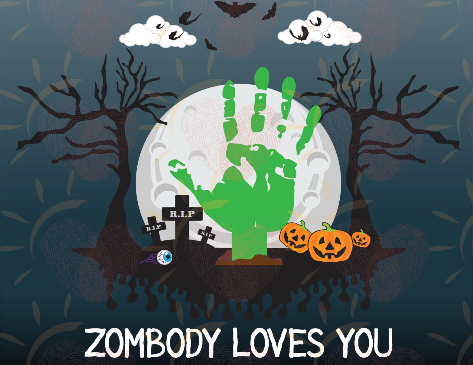 Zombody loves you - zombie - Halloween - graveyard - October ...