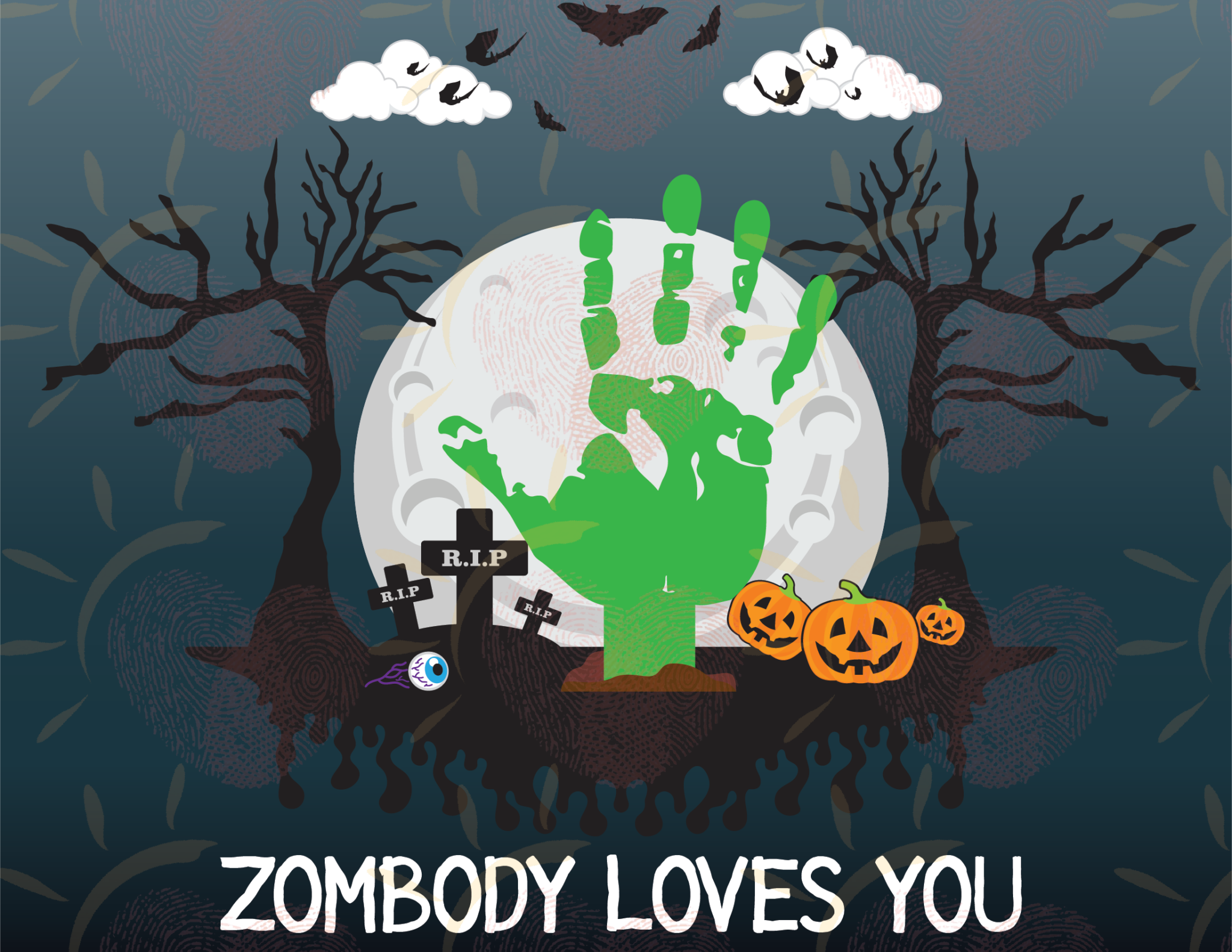 Zombody loves you - zombie - Halloween - graveyard - October ...