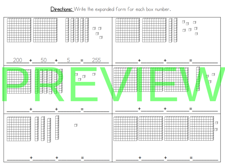 Place Value with Hundreds Tens and Ones Base Ten Blocks - Made By Teachers