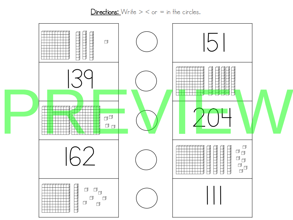 Place Value with Hundreds Tens and Ones Base Ten Blocks | Made By Teachers