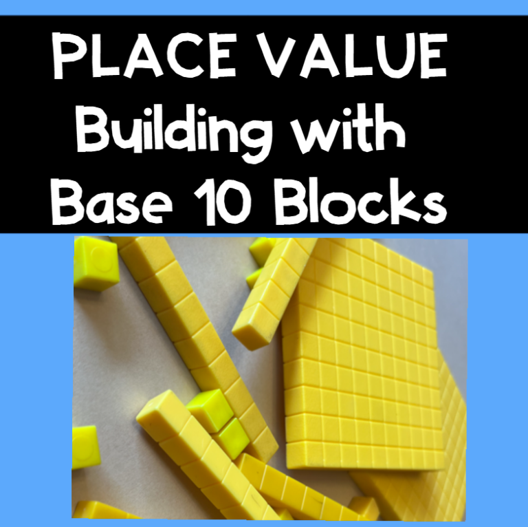Building with Base 10 Blocks Place Value All About Me | Made By Teachers