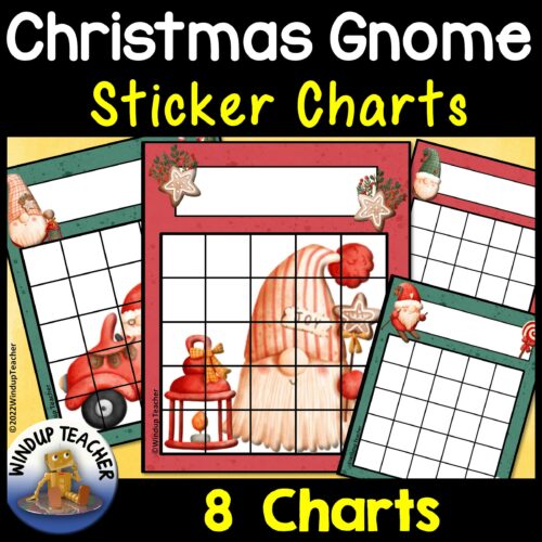 Christmas Gnome Sticker Charts | Made By Teachers