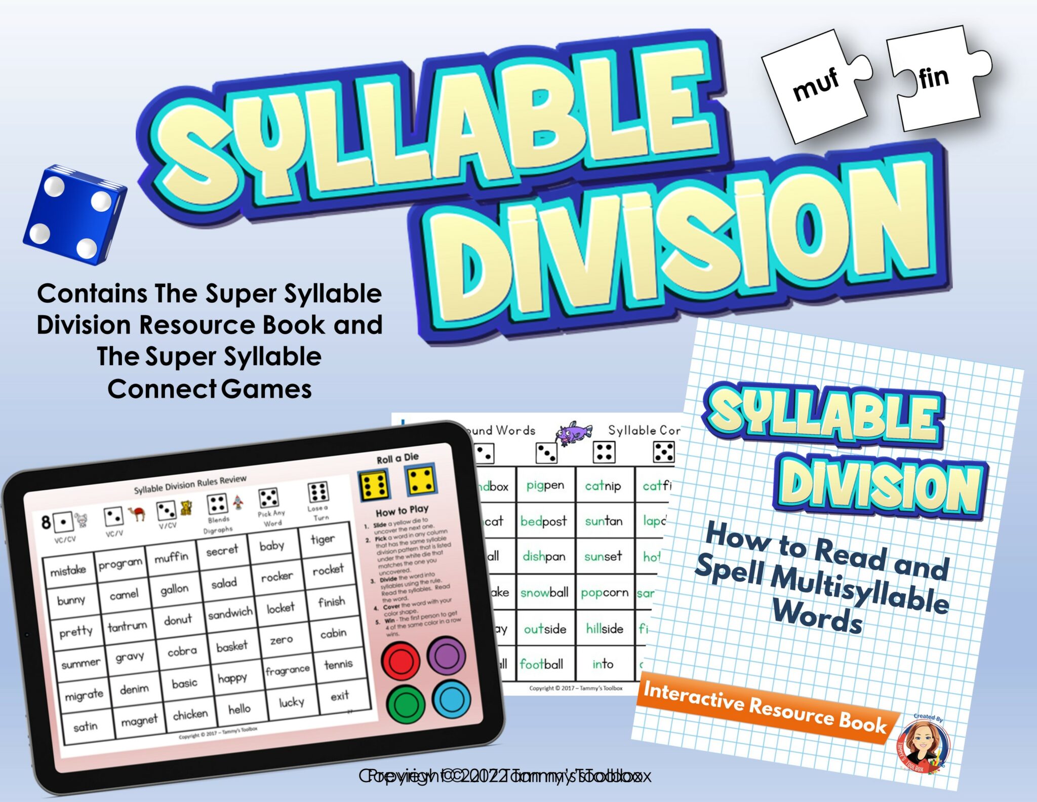 Syllable Division Rules Bundle Print and Digital Resources | Made By ...