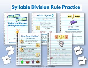 Syllable Division Rules Bundle Print and Digital Resources - Made By Teachers