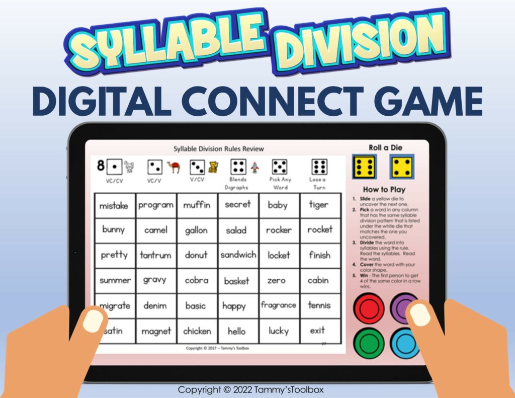 Syllable Division Rules Bundle Print and Digital Resources - Made By Teachers