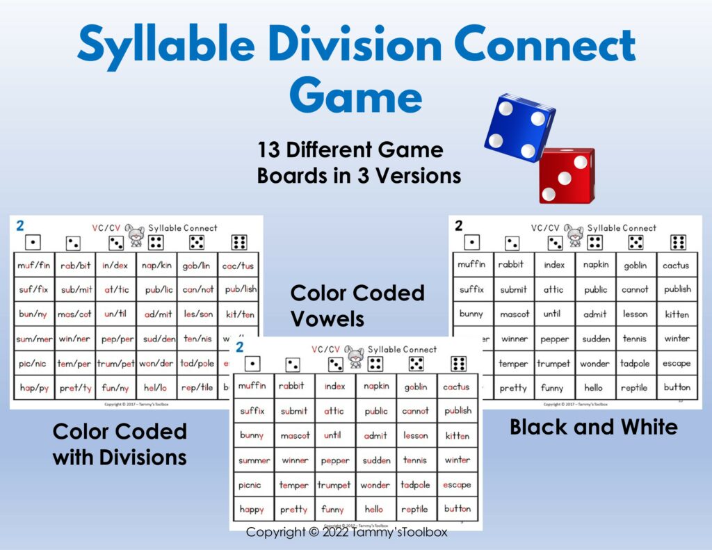 Syllable Division Rules Bundle Print and Digital Resources - Made By ...