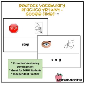 Bedrock Vocabulary Practice YR1 WK4 - Google Slides™ | Made By Teachers