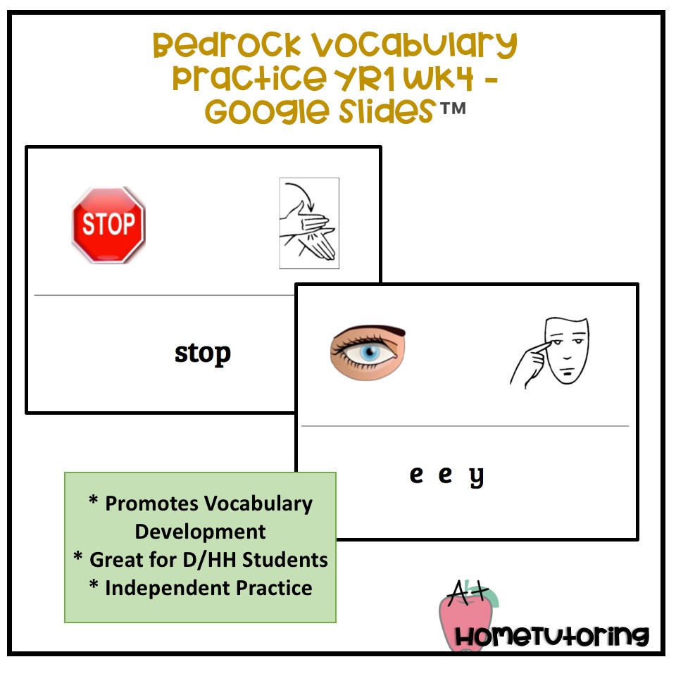 Bedrock Vocabulary Practice YR1 WK4 - Google Slides™ | Made By Teachers