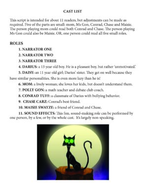 READERS THEATER HALLOWEEN BRAIN TEASER MYSTERY SCRIPT | Made By Teachers
