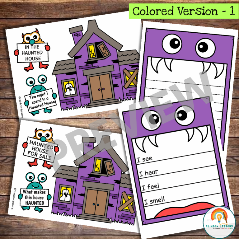 Haunted House Writing Activity | Haunted House For Sale Writing ...