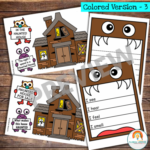 Haunted House Writing Activity | Haunted House For Sale Writing ...