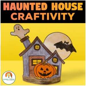 Haunted House Craft | Halloween Craftivity | Halloween Craft Activities ...