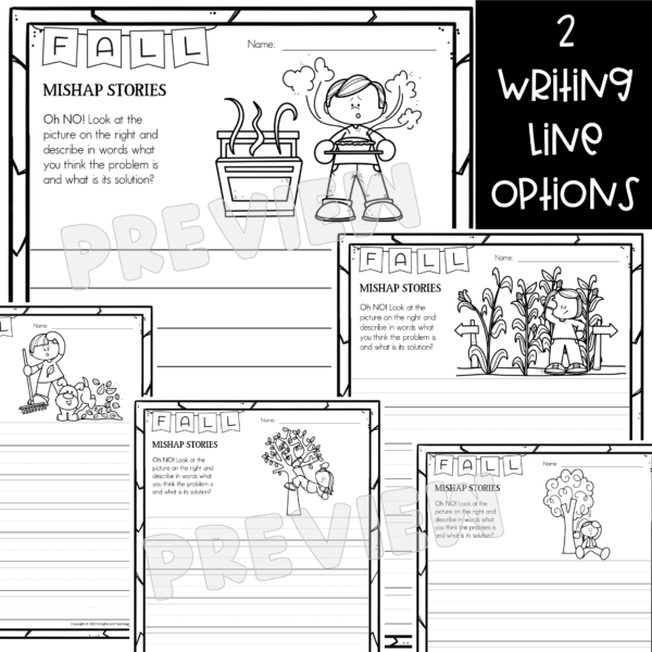 Fall Writing Prompts for Problems and Solutions Problem Solving Fall ...