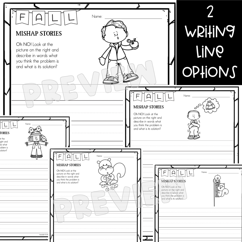 Fall Writing Prompts for Problems and Solutions Problem Solving Fall ...