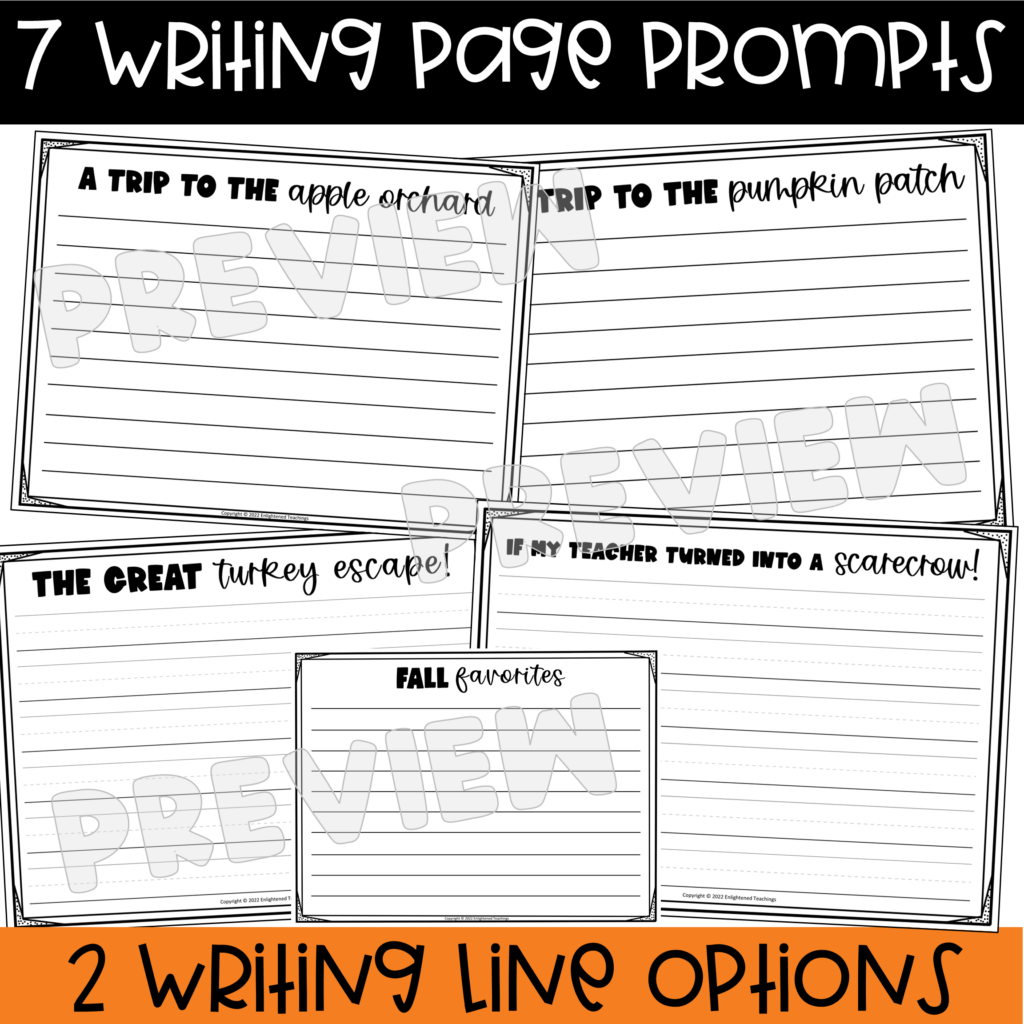 Fall Creative Writing Craft - Fall Writing Prompts | Made By Teachers