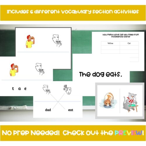 Bedrock Vocabulary Practice YR1 WK1 - Google Slides™ | Made By Teachers