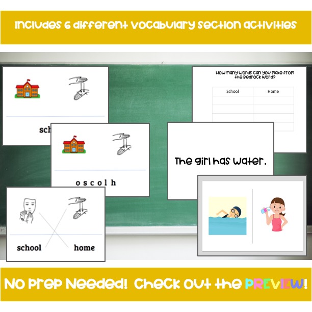 Bedrock Vocabulary Practice YR1 WK2 - Google Slides™ | Made By Teachers