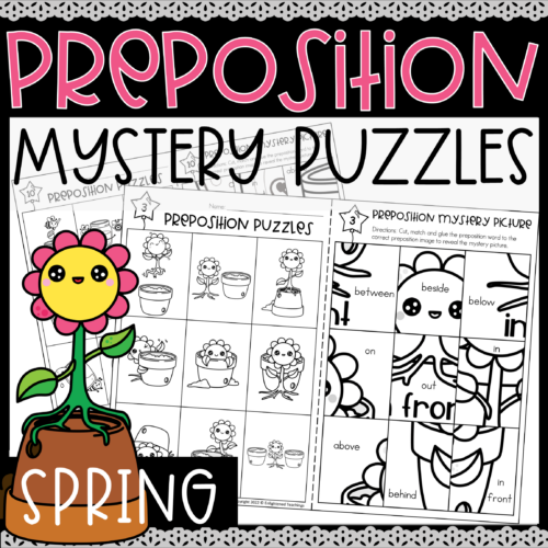 Spring Preposition Worksheets - Preposition Mystery Picture Puzzles ...