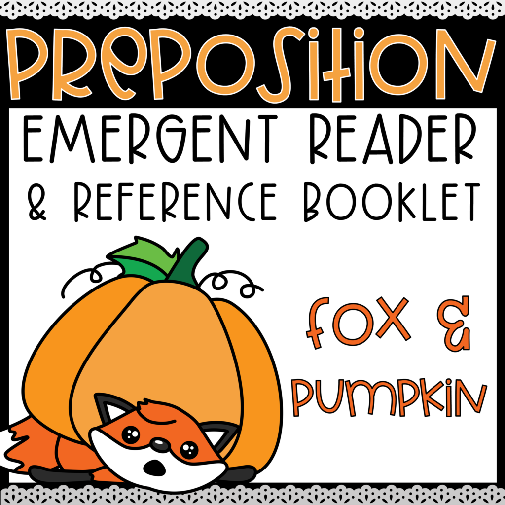 Autumn Fall Prepositions Emergent Reader BUNDLE | Made By Teachers
