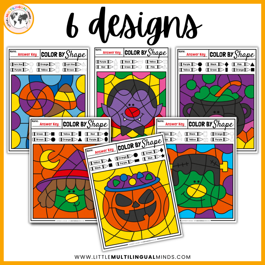 Halloween Color By Code - Halloween 2D Shape Activity - Halloween ...