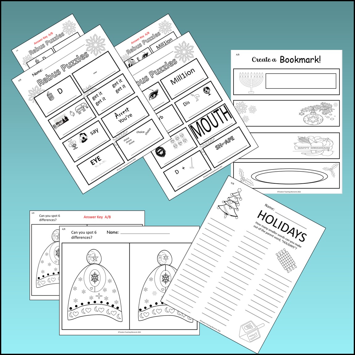 Winter Break Activities for 3rd-5th | Made By Teachers