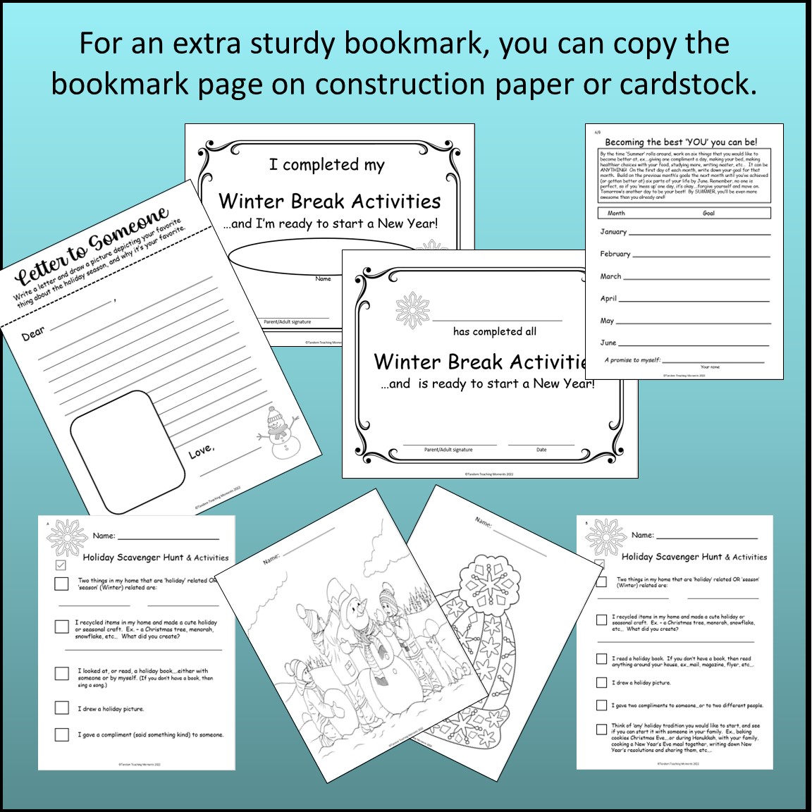 Winter Break Activities for 3rd-5th - Made By Teachers